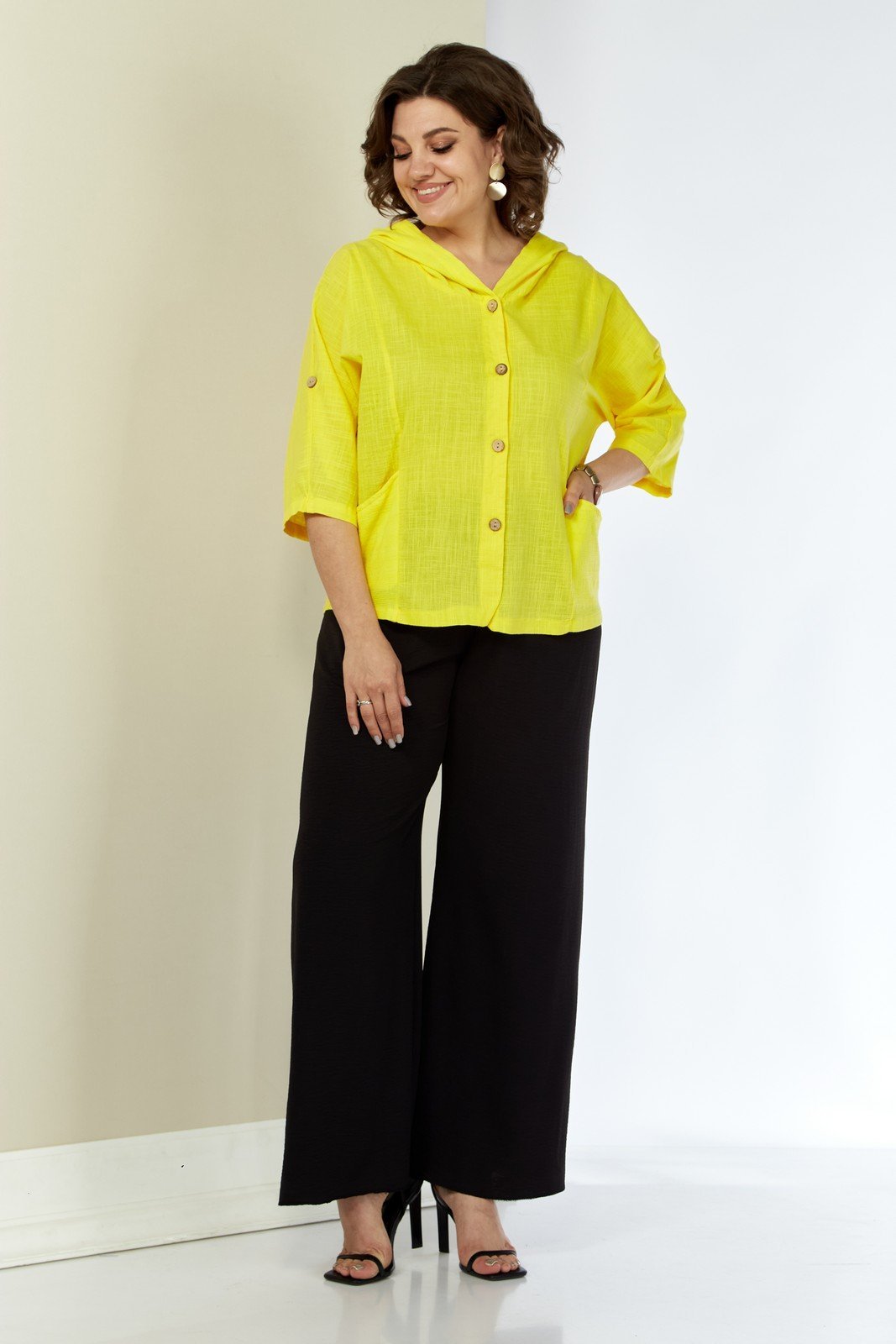 Жакет 4068 желтый Shetti купить в интернет магазине | в наличии